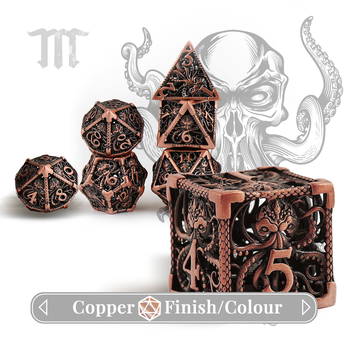 Free Shipping - Metal Mind Flayer D&D Dice – Molly's Grotto